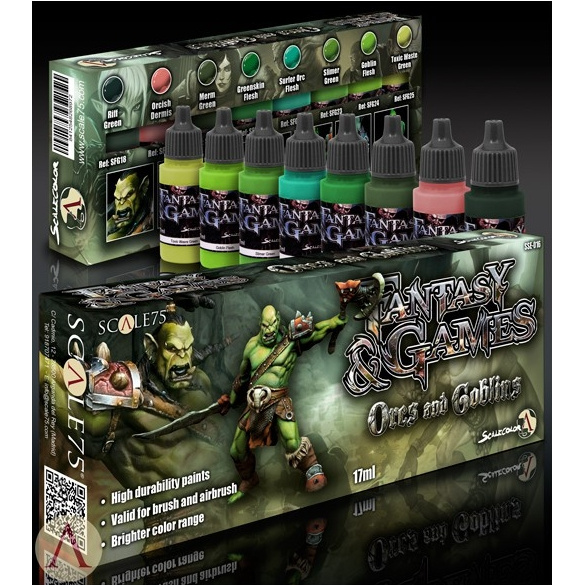 Scale75: Fantasy & Games - Paint Set - Orcs and Goblins