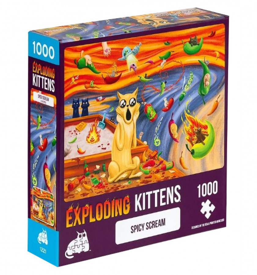 Exploding Kittens Puzzle: Spicy Scream (1000 elementów) Exploding Kittens Puzzle: Spicy Scream (1000 elementów)
