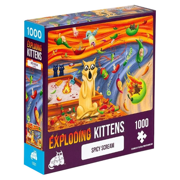 Exploding Kittens Puzzle: Spicy Scream (1000 elementów) Exploding Kittens Puzzle: Spicy Scream (1000 elementów)