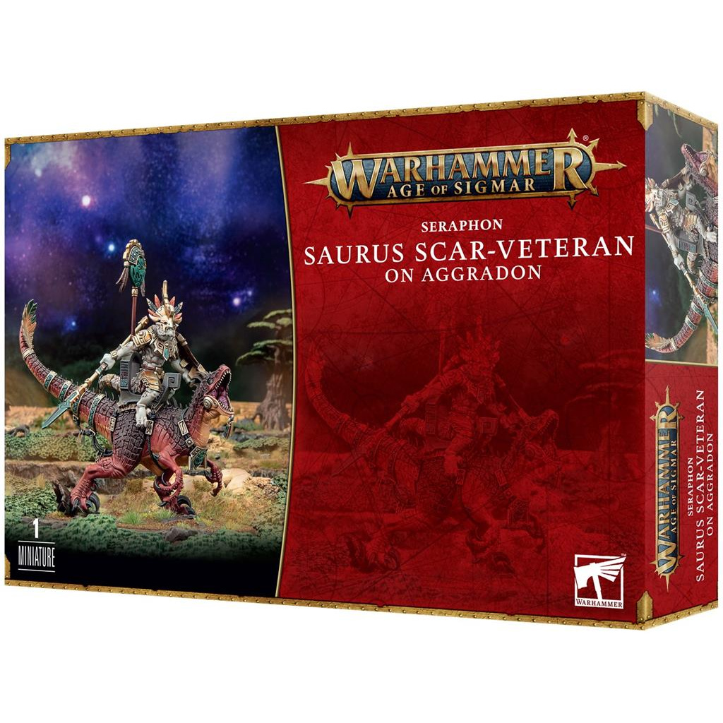 Warhammer Age of Sigmar: Seraphon - Saurus Scar-Veteran on Aggradon