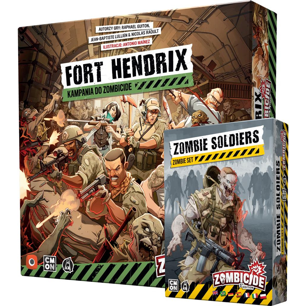 Pakiet Nieumarłych Zombicide: Fort Hendrix + Zombie Soldiers