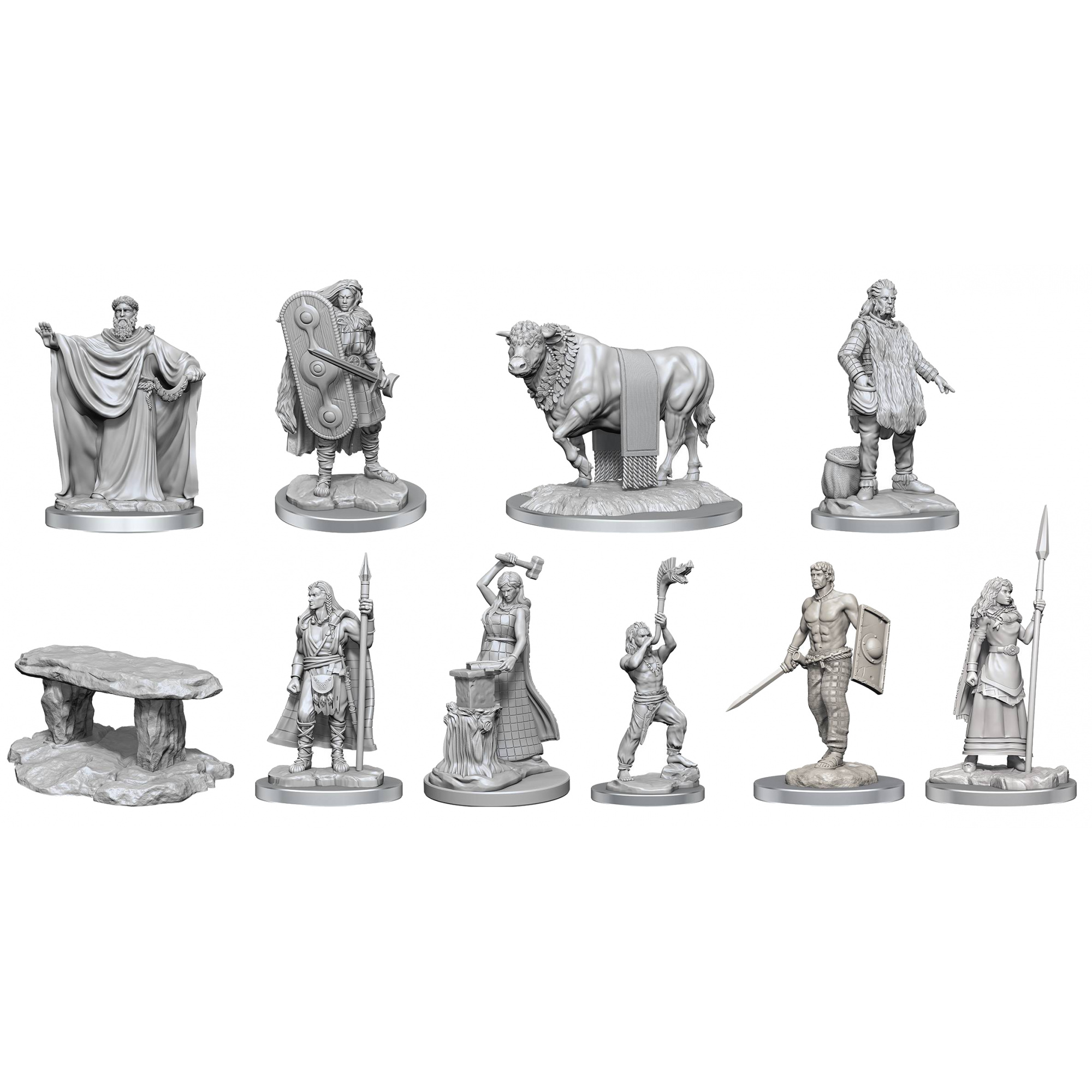 WizKids Deep Cuts: Unpainted Miniatures - Brigante Celts