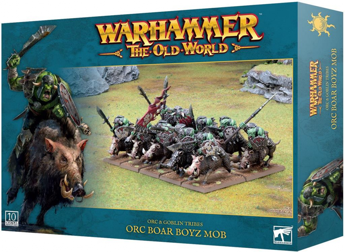 Warhammer The Old World: Orc & Goblin Tribes - Orc Boar Boyz Mob